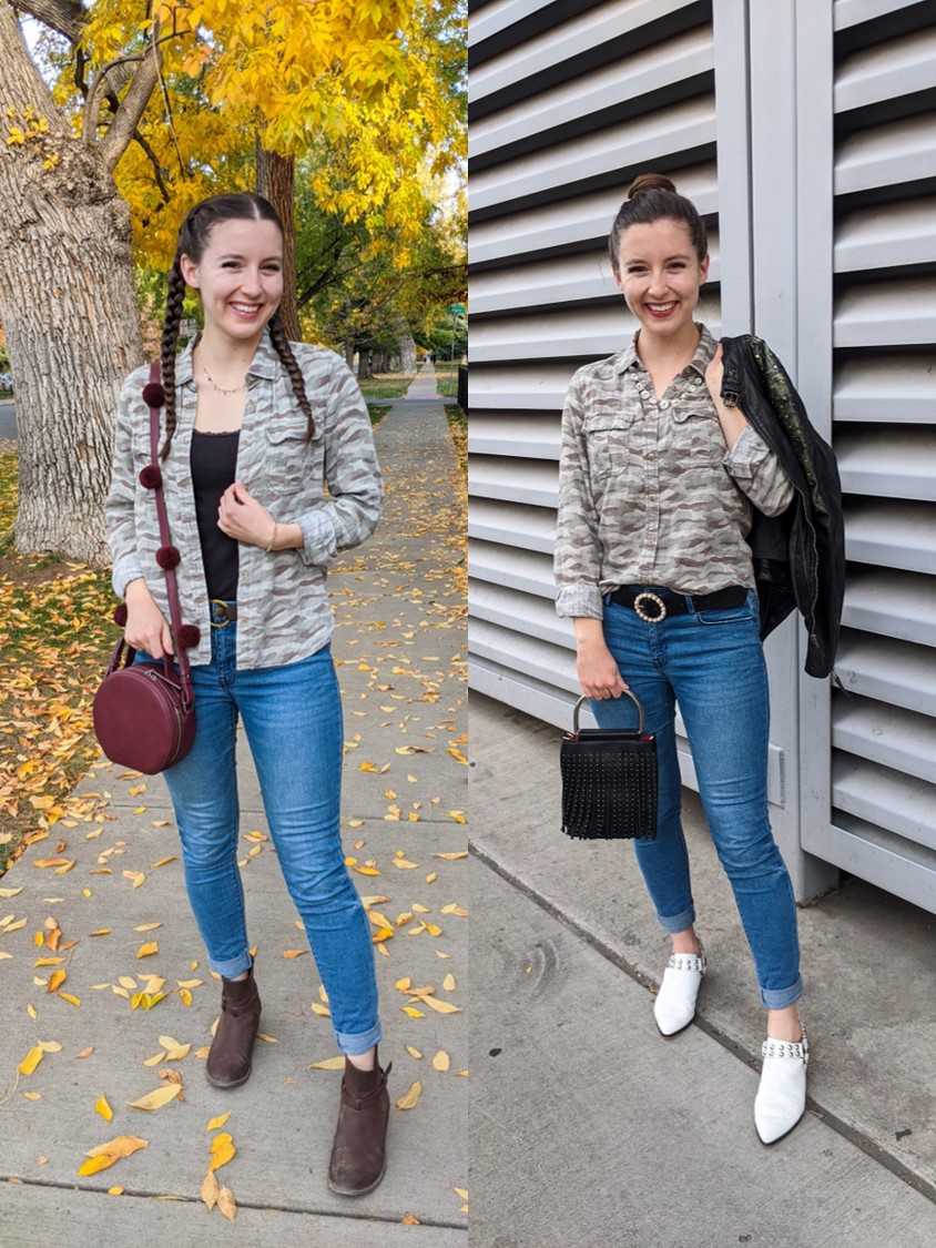 Camo Outfit Two Ways – Grace per Wear